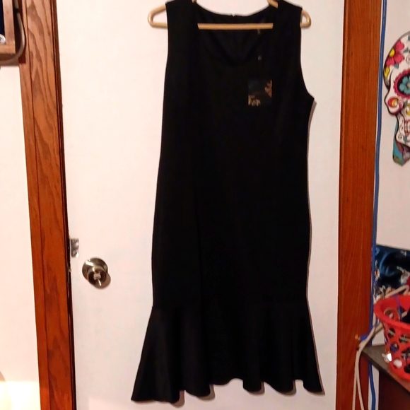 Forest Lily | Dresses | Forest Lily Black Scuba Dress Nwt Sleeveless ...